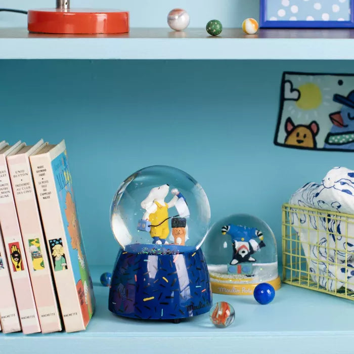 Boule à neige musicale Puce et Pilou – Moulin Roty – Boutique Citrouille