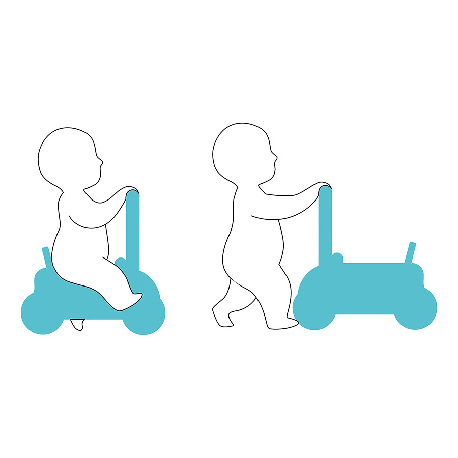 Chariot de marche 3 en 1 bois – Vilac – Boutique Citrouille